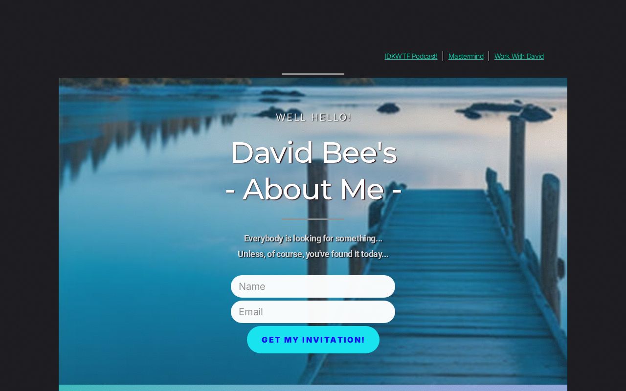 David Bee - About Me